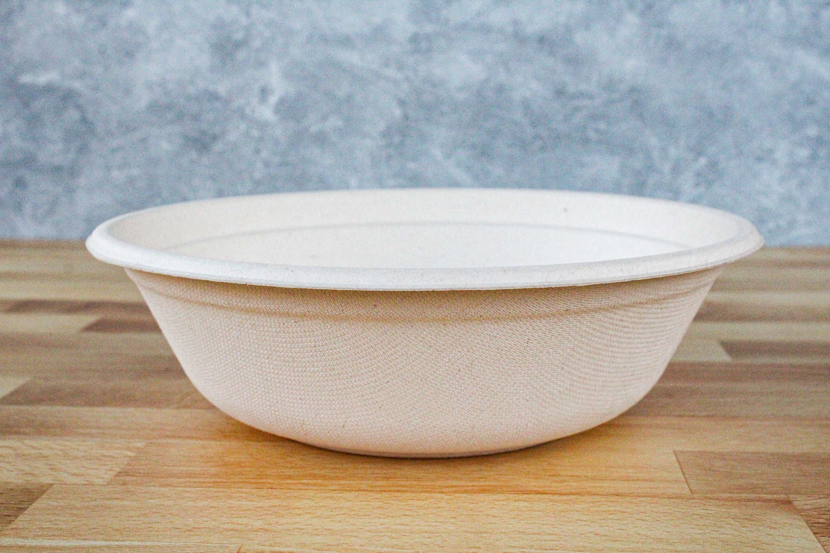 32oz Round Fiber Bowl (300pcs) | Compostable | Pairs with Clear Lid ...
