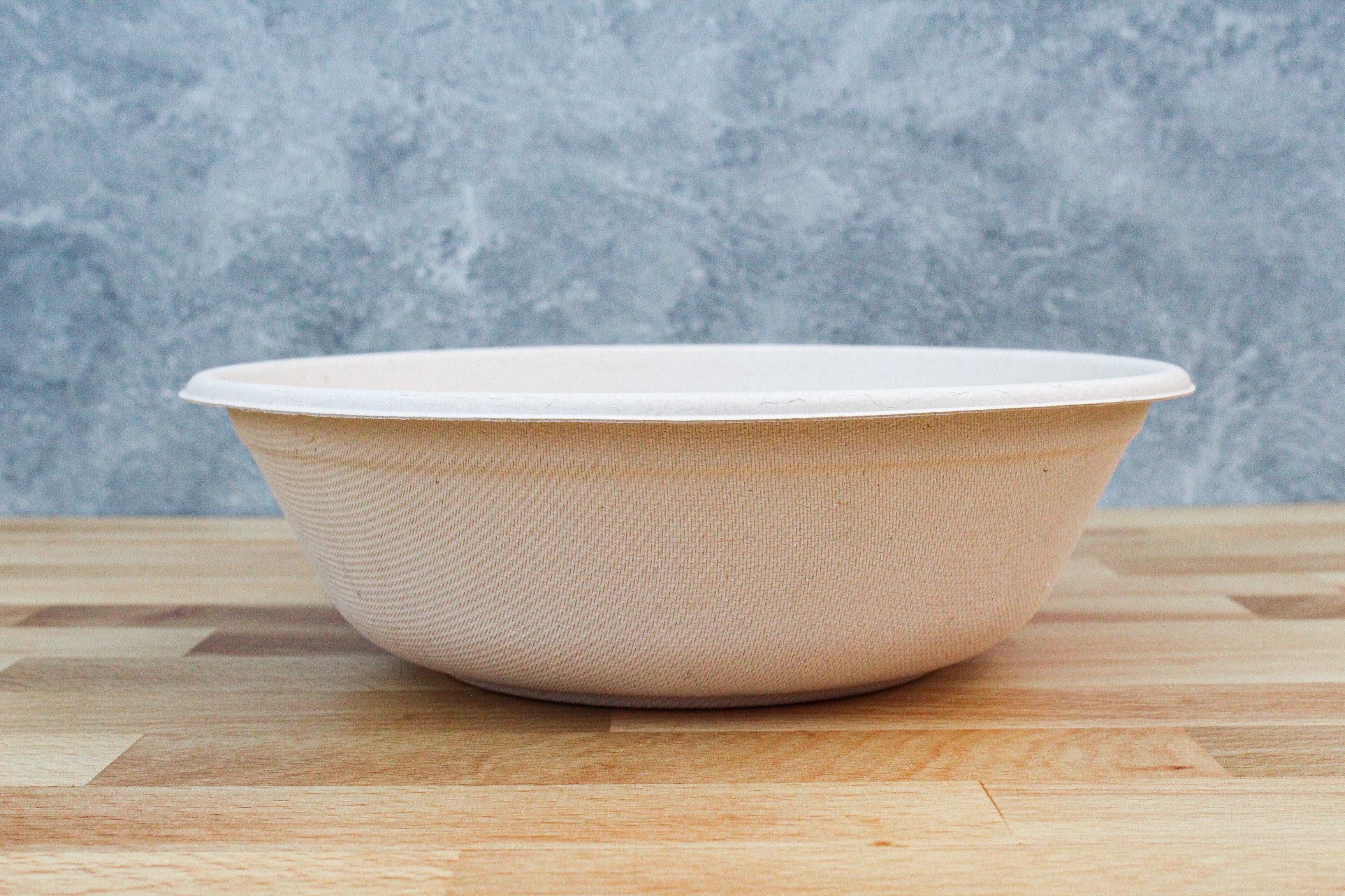 32oz Round Fiber Bowl (300pcs) | Compostable | Pairs with Clear Lid ...