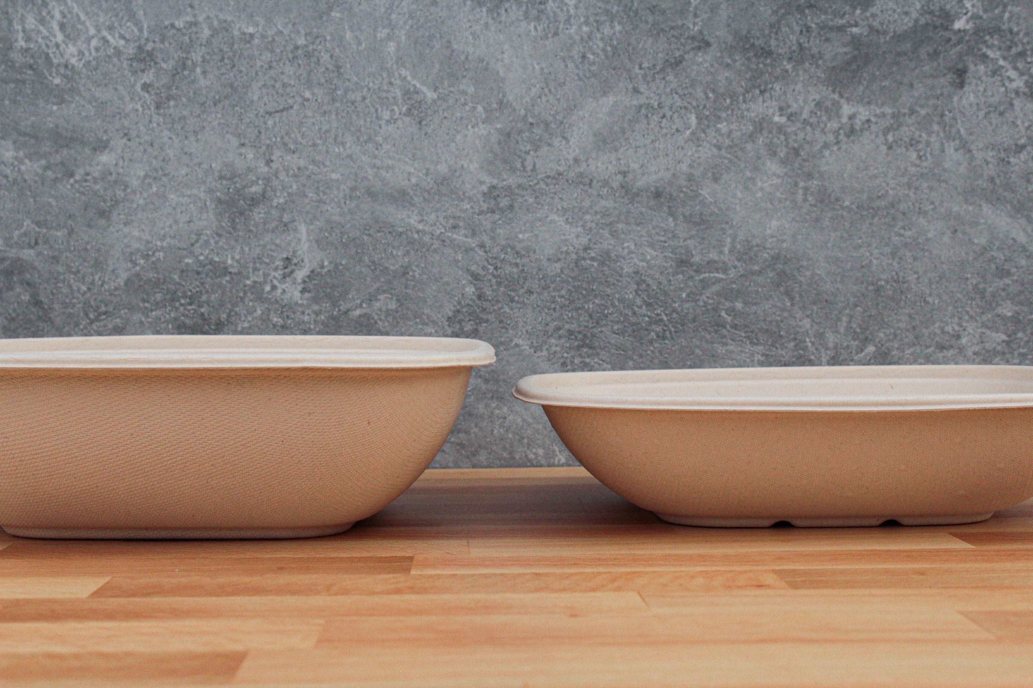 48oz Deep Square Fiber Bowl (300pcs) | Take-Out Container | PFAS-Free ...