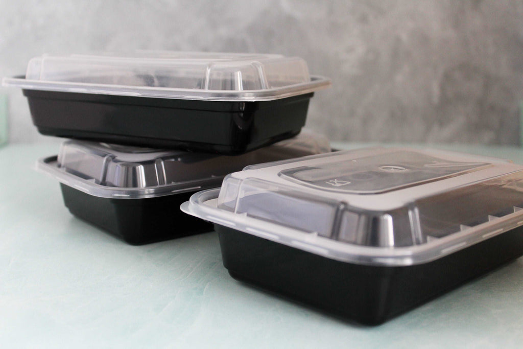 Disposable Plastic Rectangular Containers with Lids included — This ...