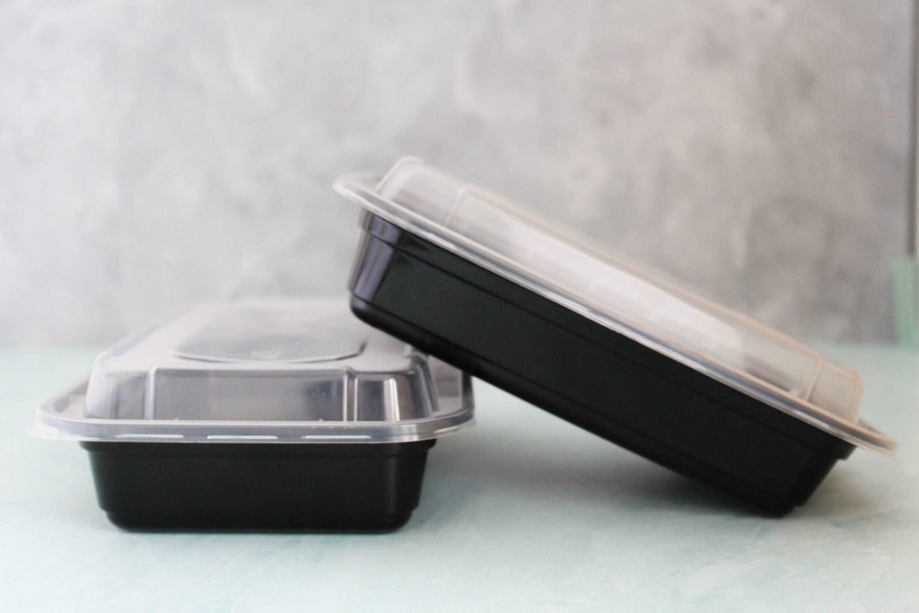 Disposable Plastic Rectangular Containers with Lids included — This ...