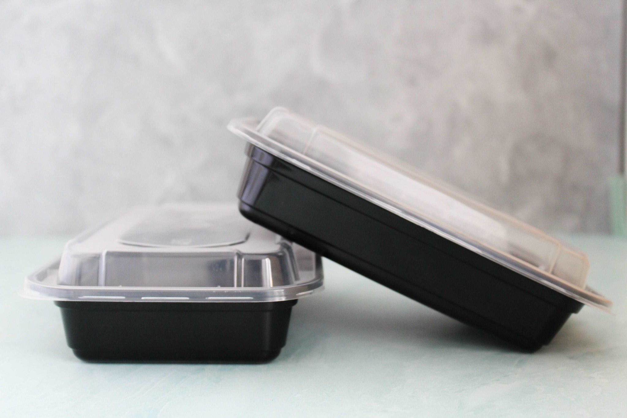 Disposable Plastic Rectangular Containers with Lids included — This ...