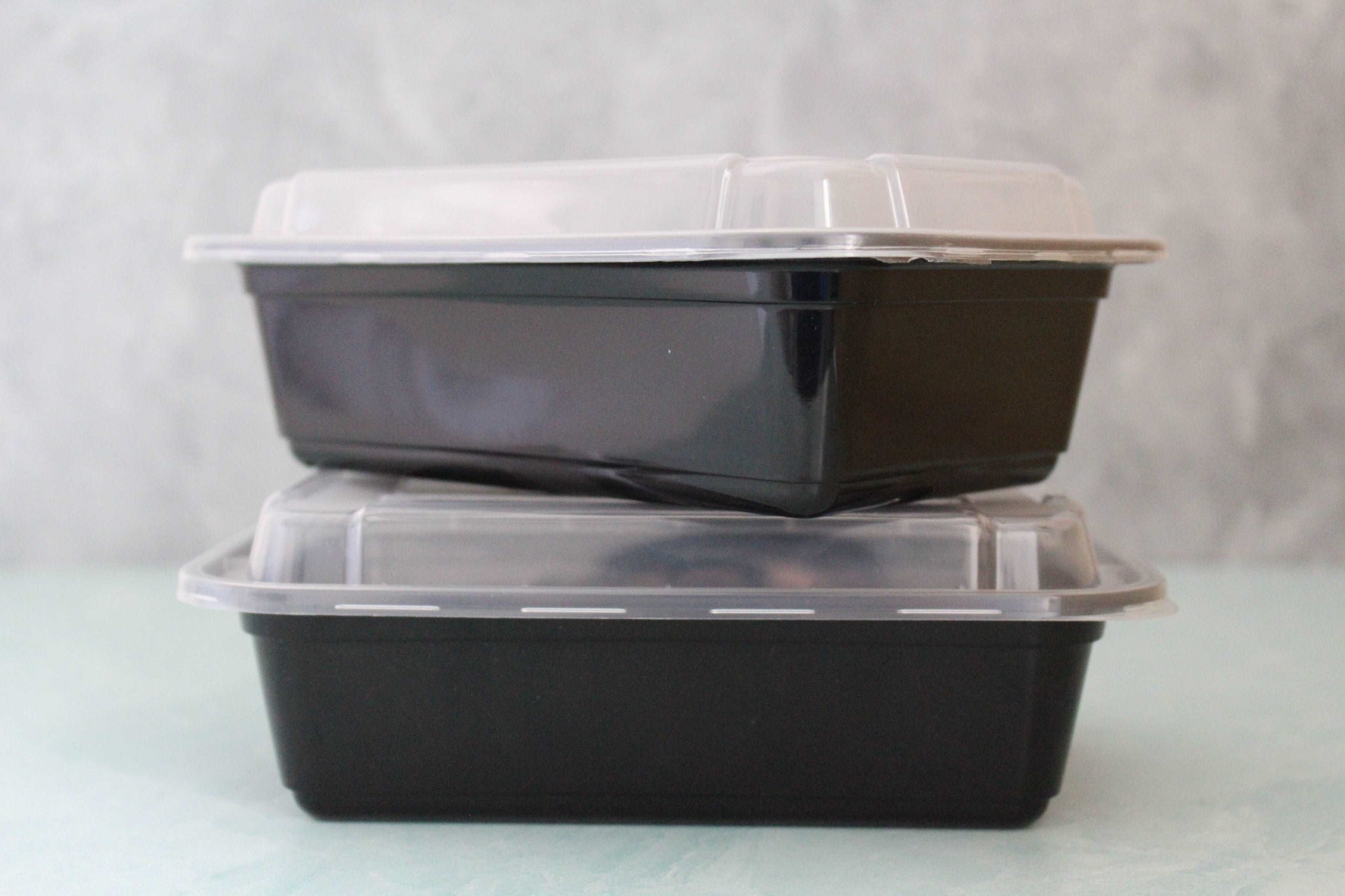 Disposable Plastic Rectangular Containers with Lids included — This ...