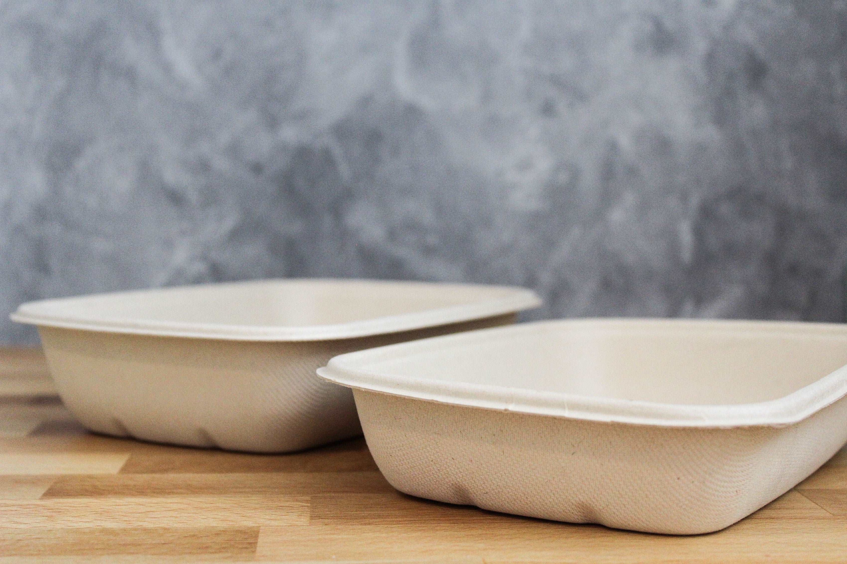 24oz Rectangular Fiber Container (300pcs) | Take Out | Compostable ...