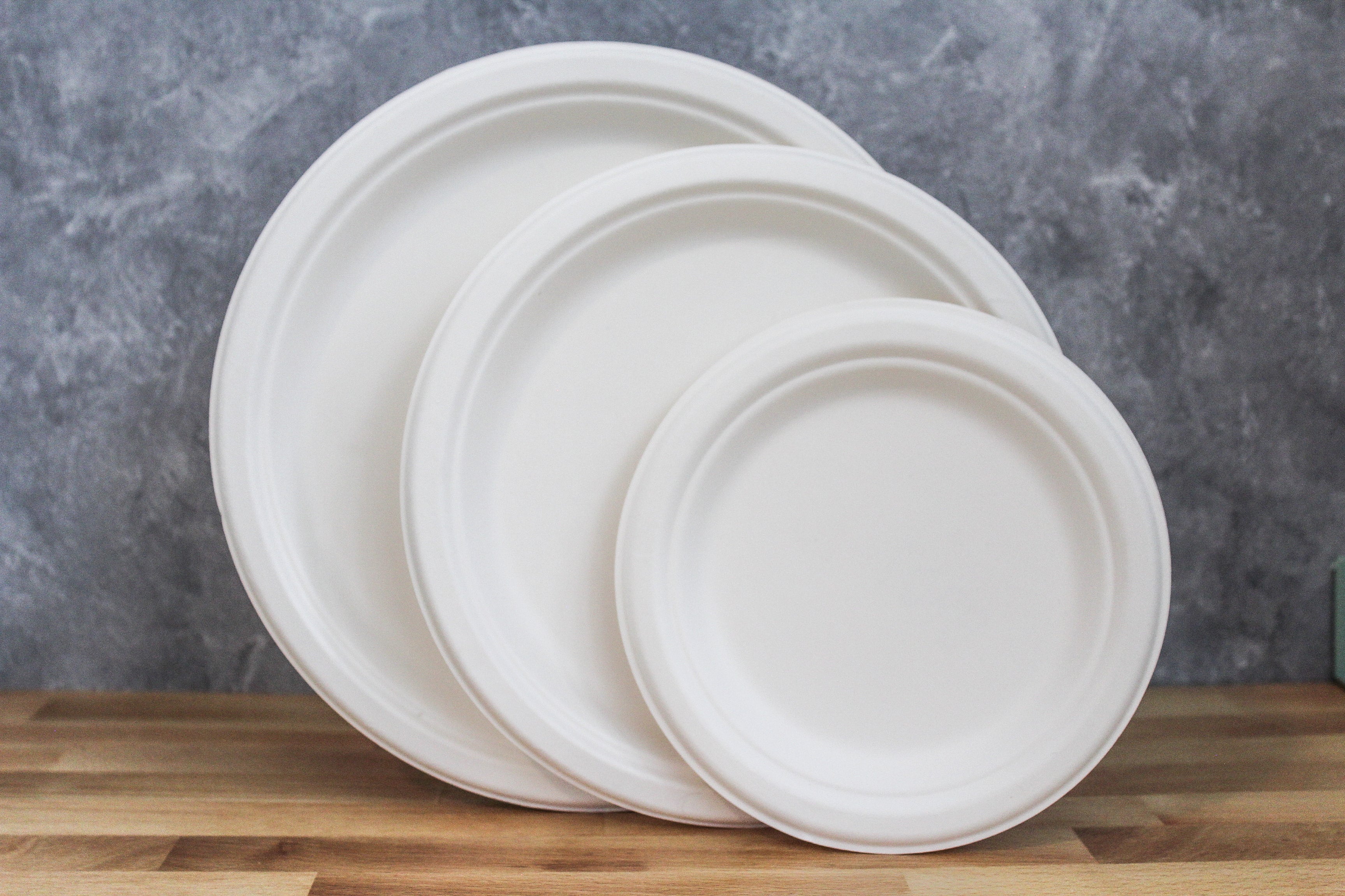 10" Compostable Fiber Plate (500pcs) | PFAS-Free | Heavy-Duty — This ...