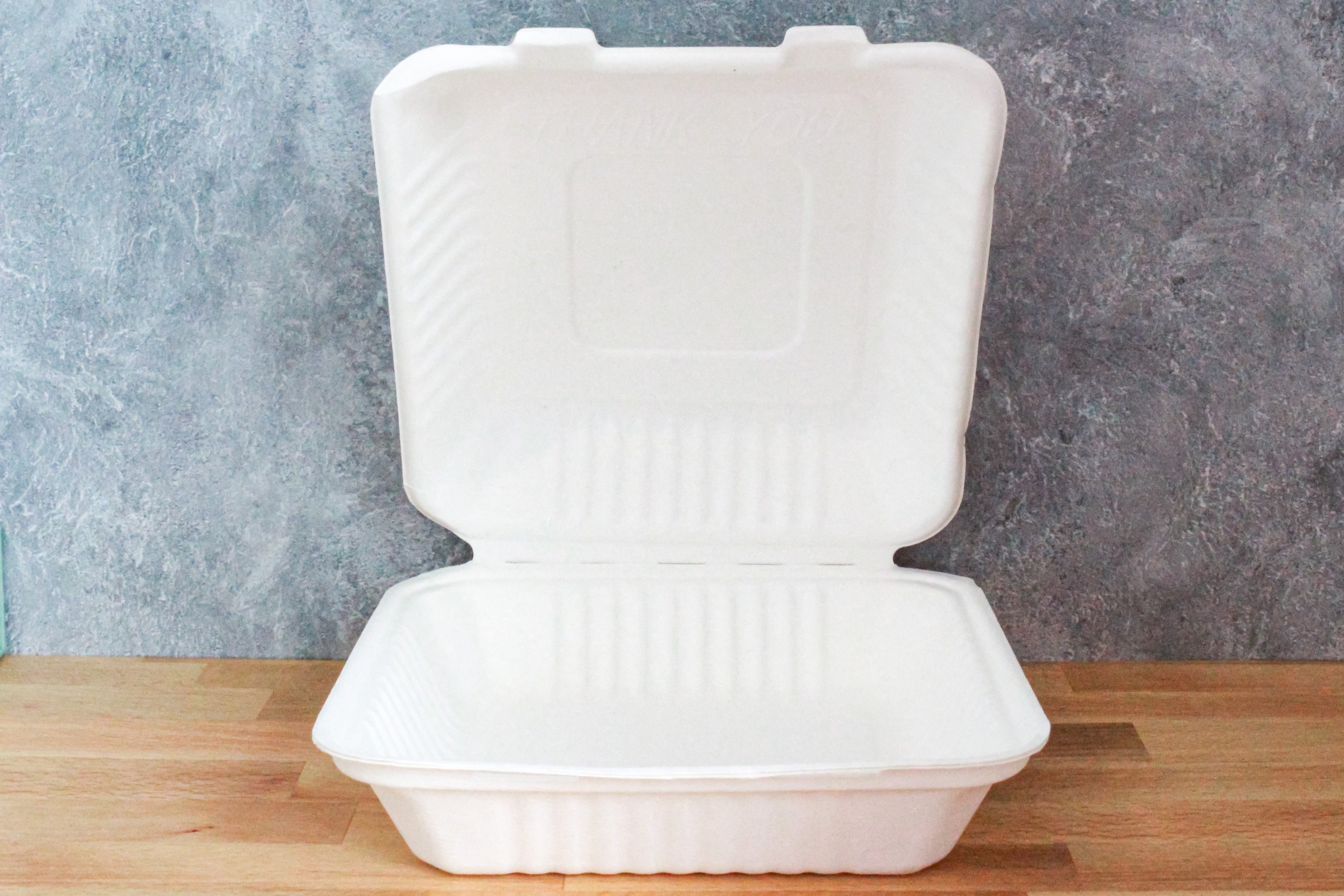 9" x 9" Molded Fiber Clamshell (200pcs) | Compostable | PFAS-Free ...